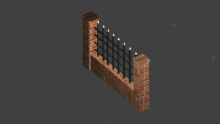 Wall with grid Free 3D Model - .obj .blend .fbx - Free3D