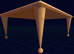 Wood Table 03 Free 3D Model - .dae .unity - Free3D