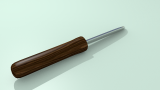 Simple Knife with texture Free 3D Model - .Blender - Free3D