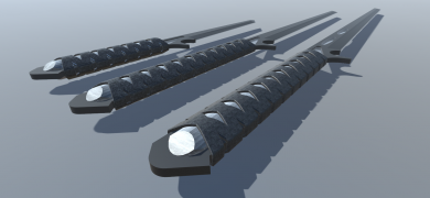 Ninja Sword Set Free 3D Model - .dae - Free3D