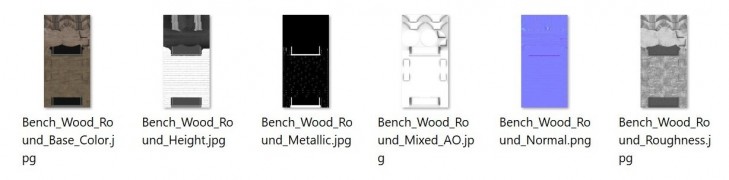 Wood Bench Round Free 3D Model - .fbx - Free3D