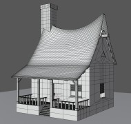 Rustic Wood House Free 3D Model - .blend .fbx - Free3D