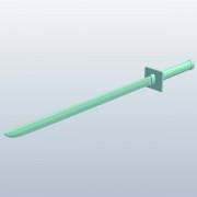 Ninjato v1 Free 3D Model - .obj .stl - Free3D