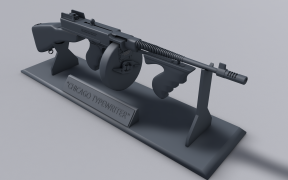 Tommy Gun Free 3D Model - .3ds .c4d - Free3D