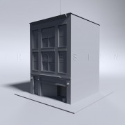 Red Brick Building Free 3D Model - .3ds .obj .blend .fbx .mtl - Free3D