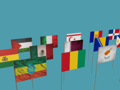 Flags Free 3D Model - .3ds .obj .dae .c4d .fbx .stl - Free3D