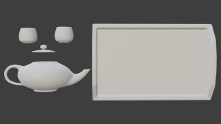 Teapot set Free 3D Model - .blend .obj .stl - Free3D