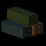 Shipping Containers (Static) Free 3D Model - .an8 .3ds .obj - Free3D