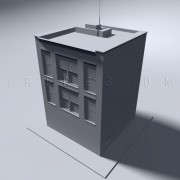 Red Brick Building Free 3D Model - .3ds .obj .blend .fbx .mtl - Free3D