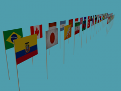 Flag Free 3D Models download - Free3D