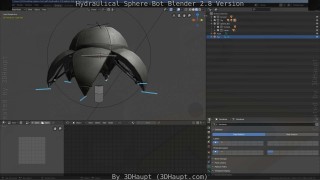 Sphere-Bot 2.8 Version Free 3D Model - .blender .textures .fbx .x .dae ...
