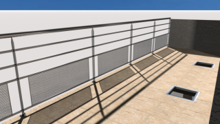 Steel Railing Free 3D Model - .3ds .obj .mtl .dwg .dxf .stl .sldprt ...