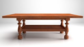 Wooden Table Free 3D Model - .3ds .obj .blend - Free3D