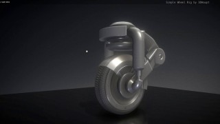 Simple wheel rig with hydraulics Free 3D Model - .tbscene .stl . .obj ...