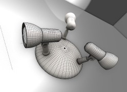 Rigged Wall Lamp Free 3D Model - .3ds .obj .dae .blend .fbx .mtl .dxf ...