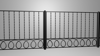 Wrought Iron Fence Free 3D Models download - Free3D