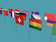 Flags Free 3D Model - .3ds .obj .dae .c4d .fbx .stl - Free3D