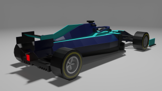 Low Poly F1 Car Free 3D Model - .blend - Free3D