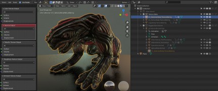 Alien Animal Update in Blender-2.8x Free 3D Model - .blend .unity .obj ...